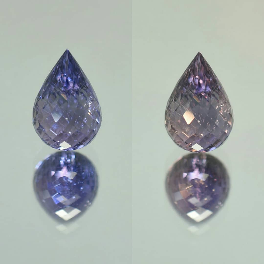 Color Change Sapphire, from Rough to Cut - Color First